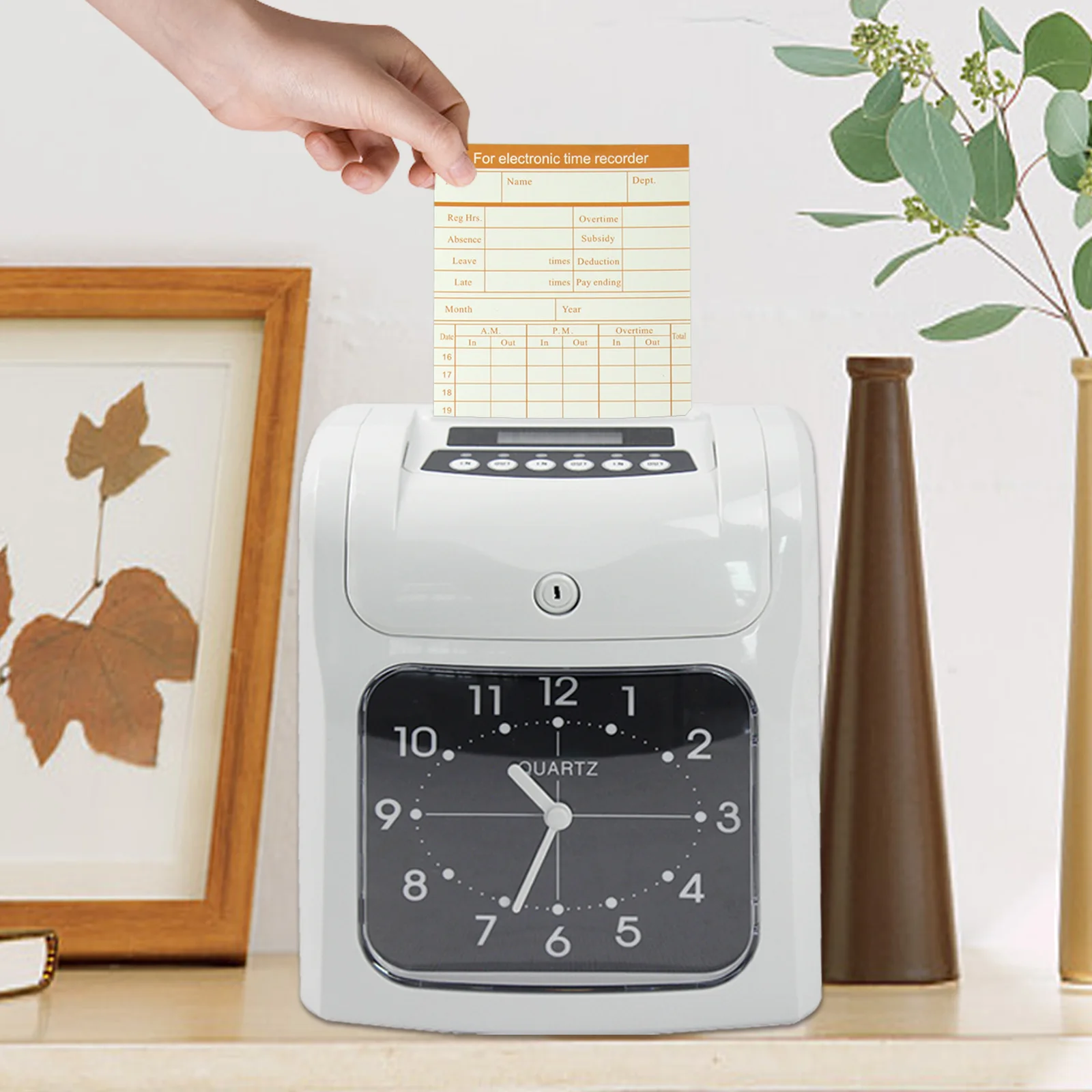 Time Card Clock Machine