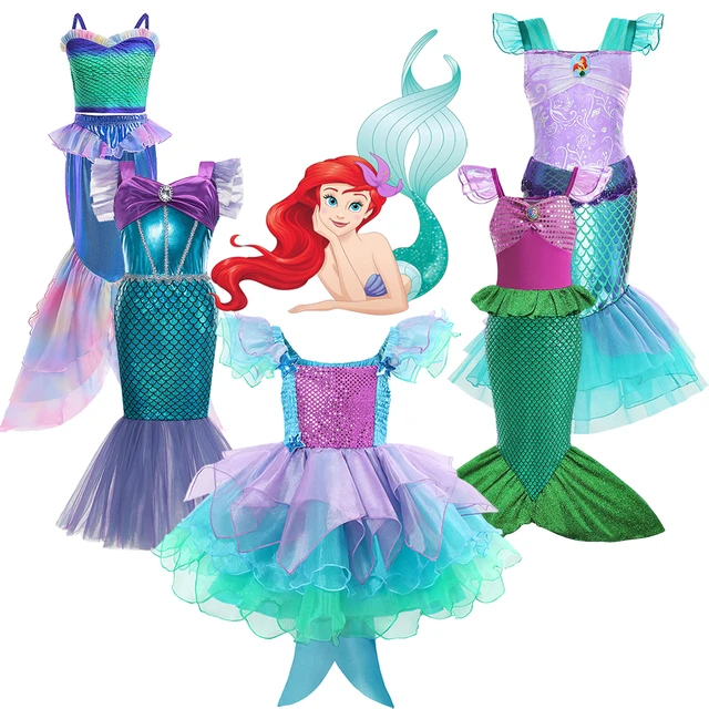 Abito Blu Scintillante Ariel Campanellino Trilly Abito Di Carnevale