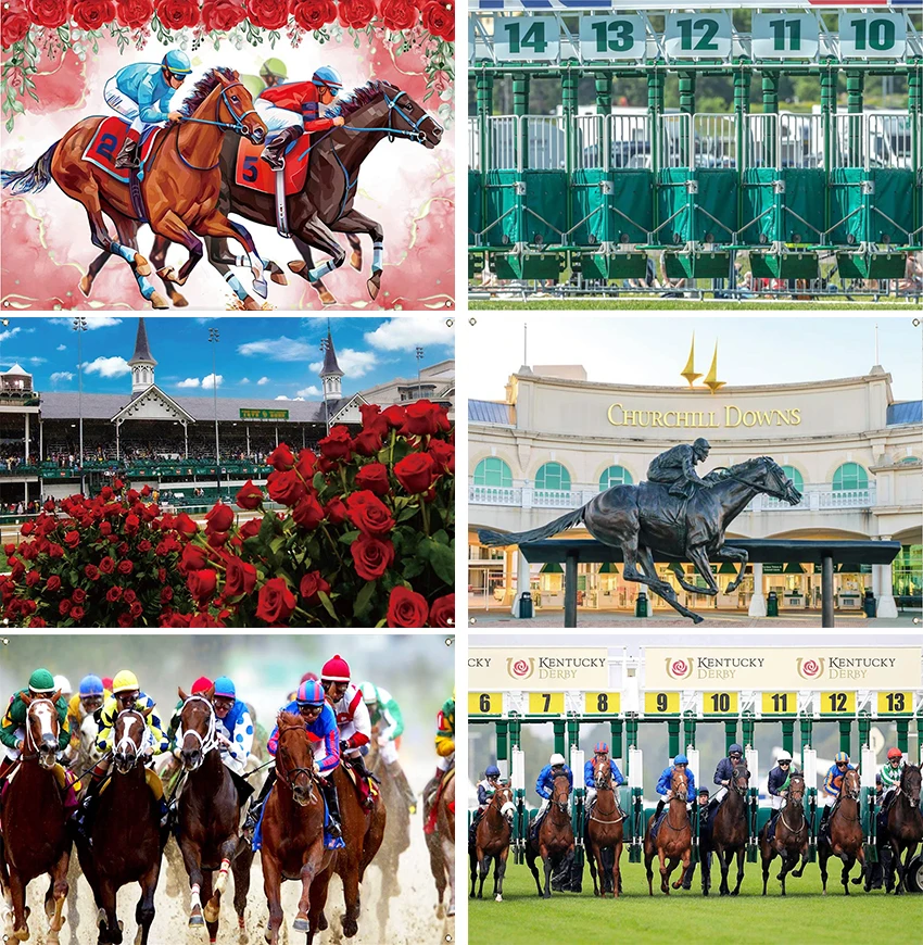 Horse Race Track Background