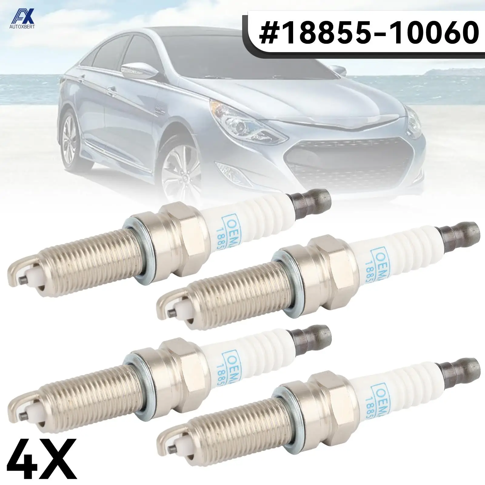 4pcs Car Spark Plugs 1885510060 Silver For Kia K3 Pro cee'd Hatchback ...