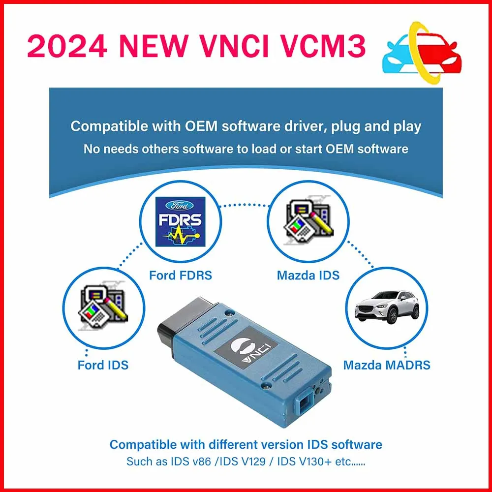 2024-VNCI-VCM3-Diagnostic-Scanner-for-Ford-for-Mazda-Supports-CAN-FD ...