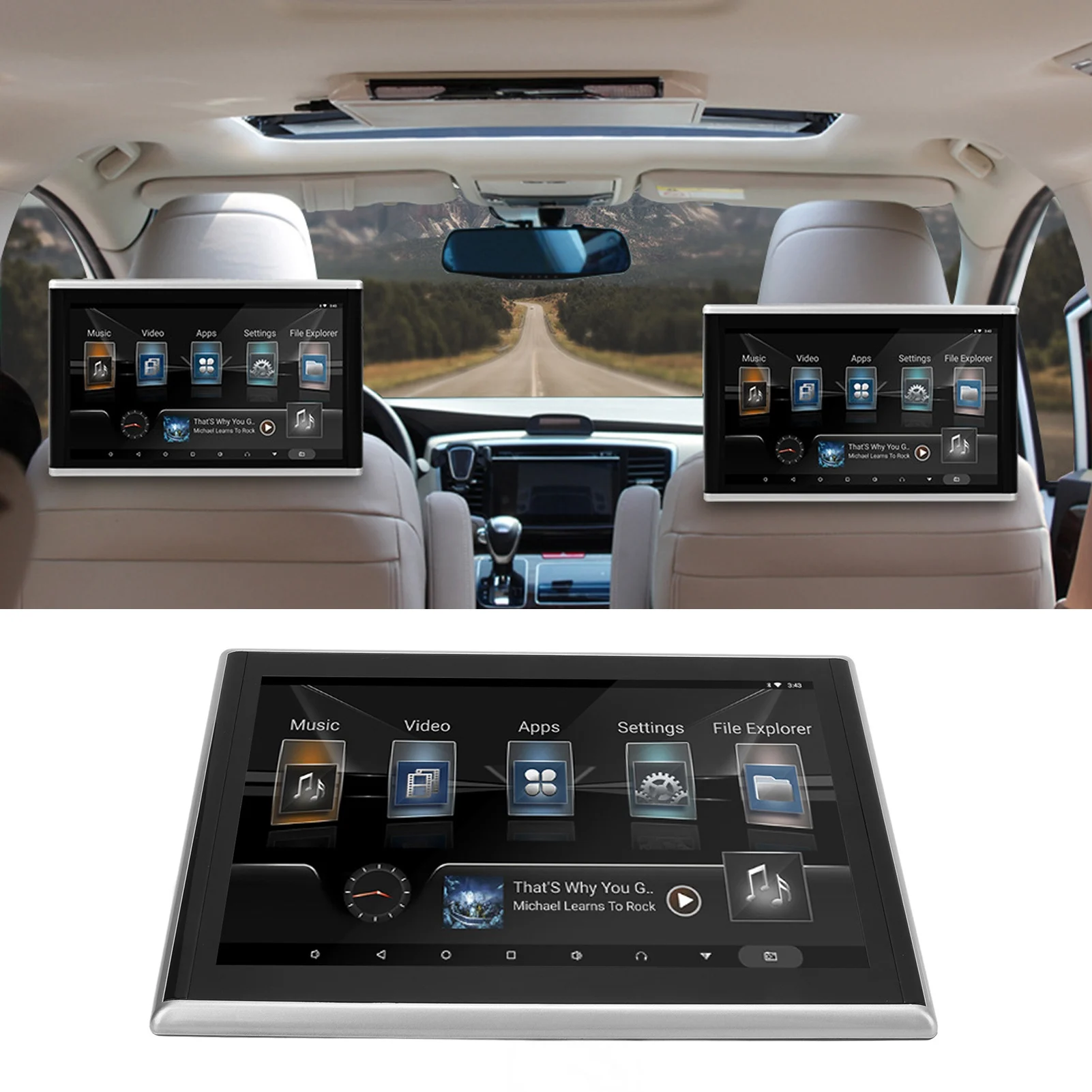 9-Inch-Car-Headrest-Displayer-1920X1200-HD-Touch-Screen-Video-Player ...