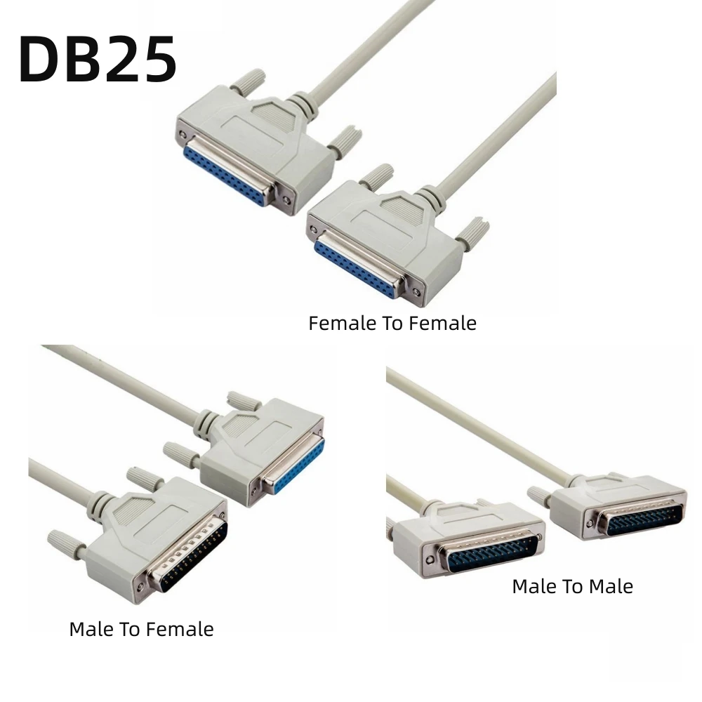 Quality-DB25-25Pin-Male-To-Female-M-F-Parallel-LPT-Cable-DB25-To-DB25 ...