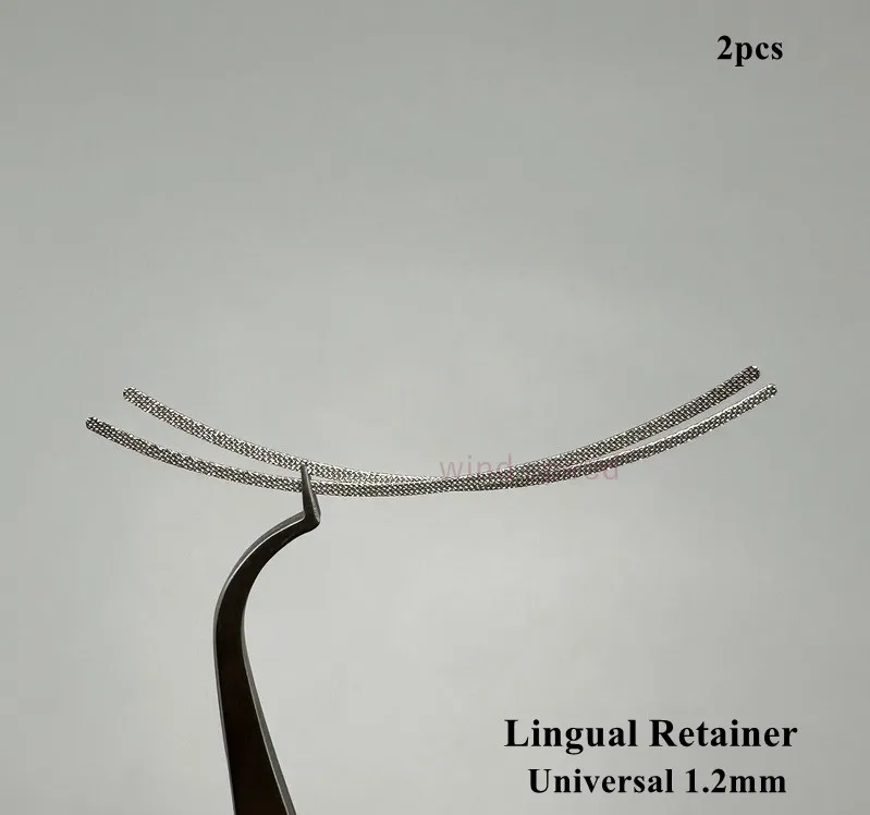 2 Pcs Dental Orthodontic Lingual Retainer Universal 1.2mm Wires Mesh ...