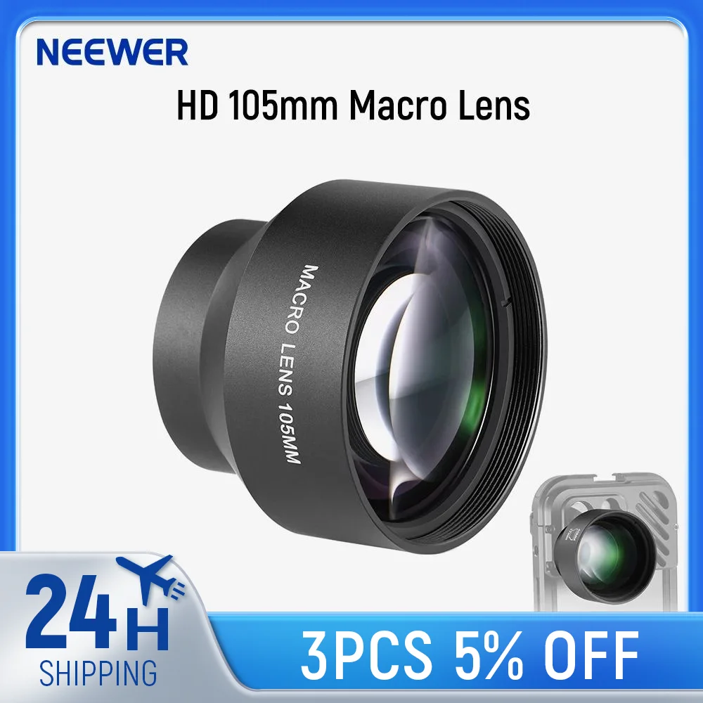NEEWER-HD-105mm-Macro-Lens-Only-for-17mm-Thread-Backplate-For-iPhone ...