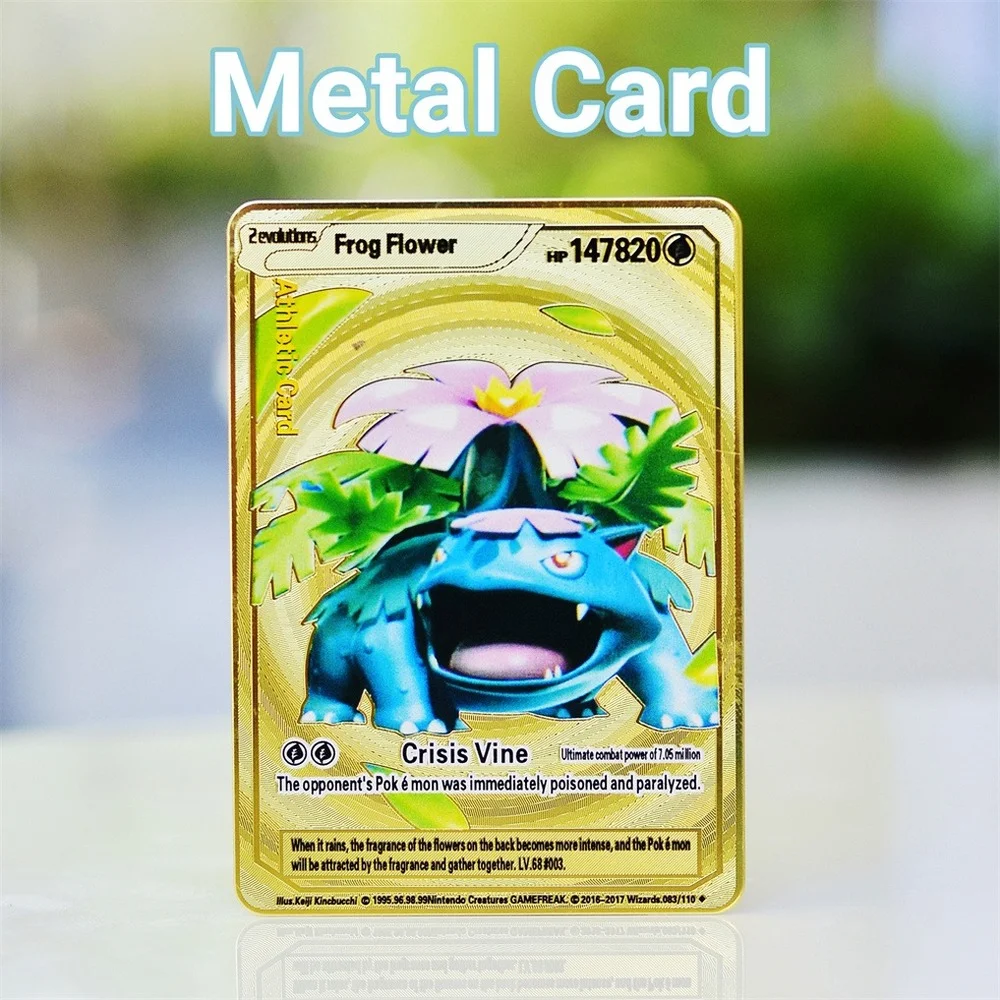 Metal Pokemon Letters Metal Pokimon Cards Charizard Vmax Pikachu Mewtwo ...