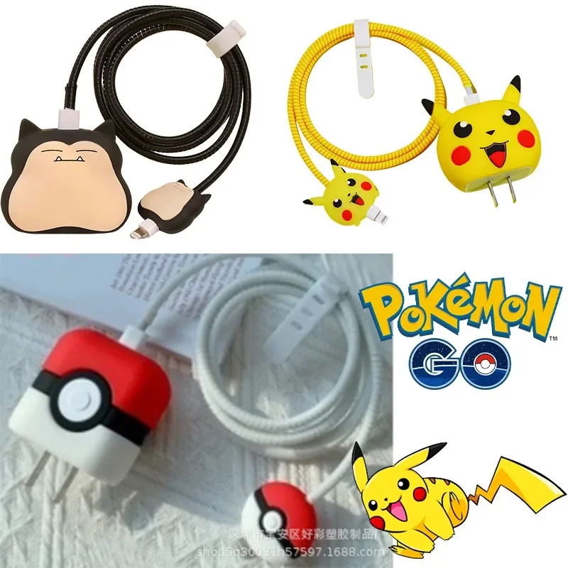 Pokemon-Pikachu-Anime-USB-Cable-Cover-Charger-Protective-Cover-Suitable ...