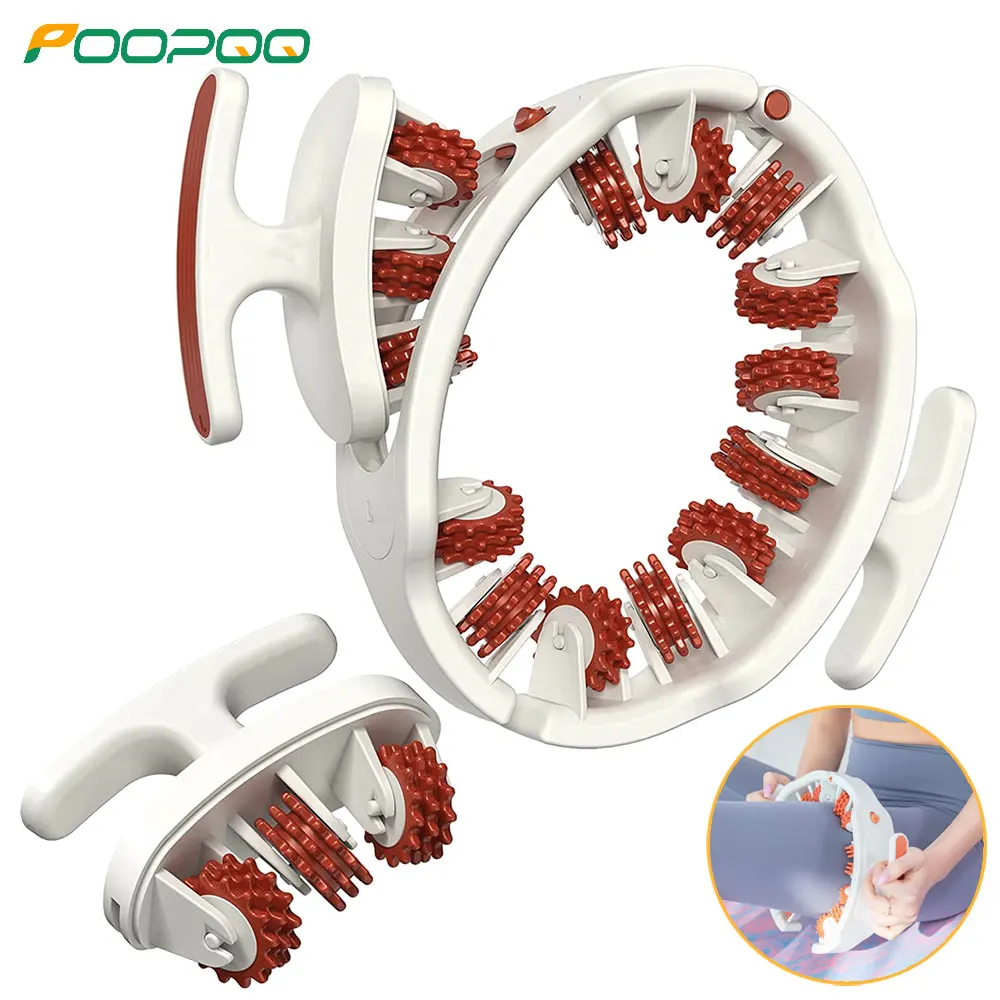 Round-Leg-Massager-Manual-Roller-Ring-Muscle-Pain-Relief-Deep-Massage ...