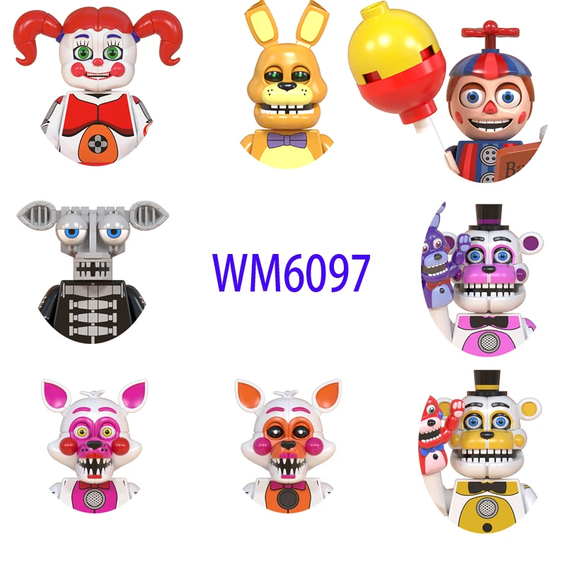 WM6097-FNAF-Cartoon-Five-Nights-At-Freddys-Building-Blocks-Bricks-Dolls ...