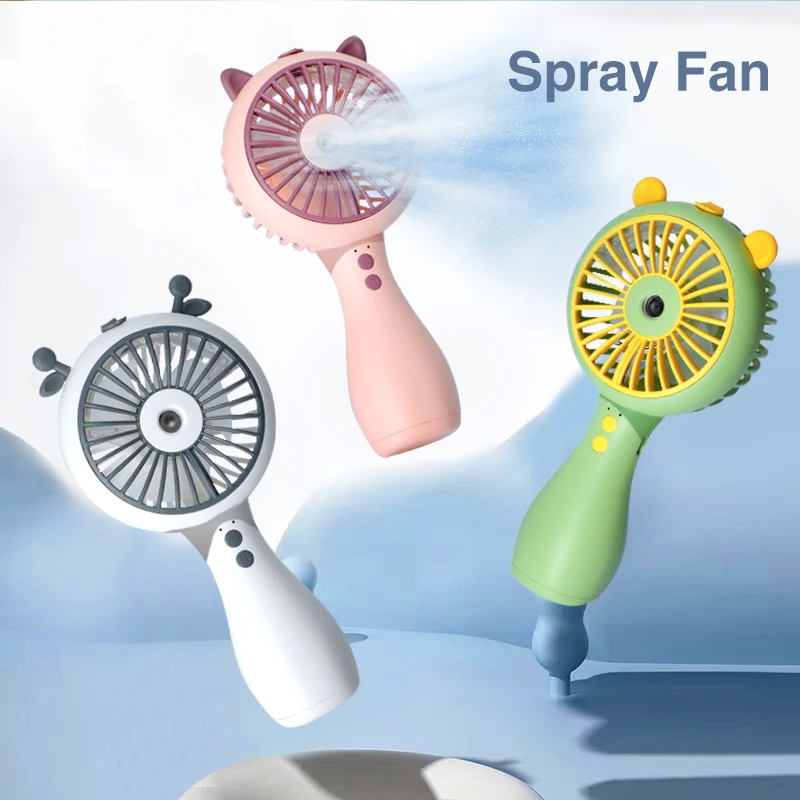 Mini Portable Fan 3 Speed 2 Humidifying Spray Mode Water Fan Summer Usb ...