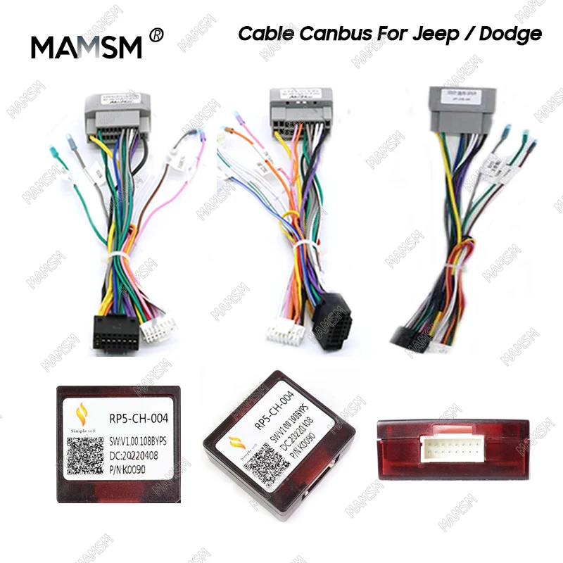 MAMSM-Car-16pin-Harness-Adapter-Canbus-Decoder-For-Jeep-Wrangler ...
