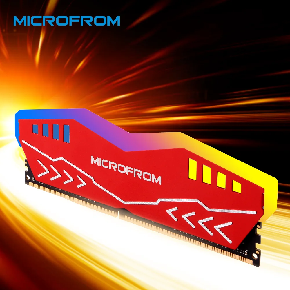 MicroFrom Memoria Ram DDR4 3200Mhz 16GBx2 32GBx2 DDR4 RGB 1.35V Dual ...