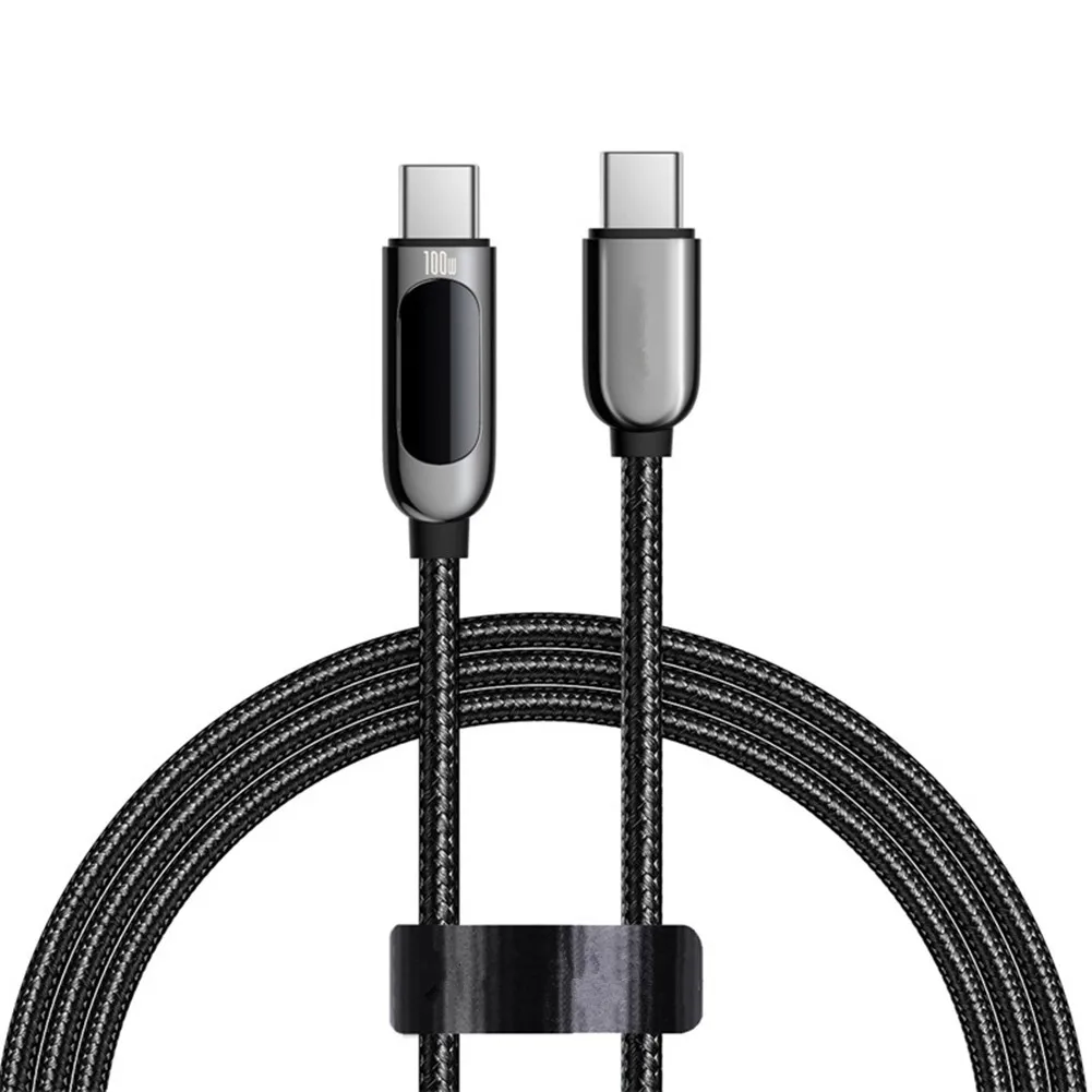 Cable USB tipo C a USB tipo C de 100W, cargador de carga rápida, USB C, 5A, 2M, para teléfono ...