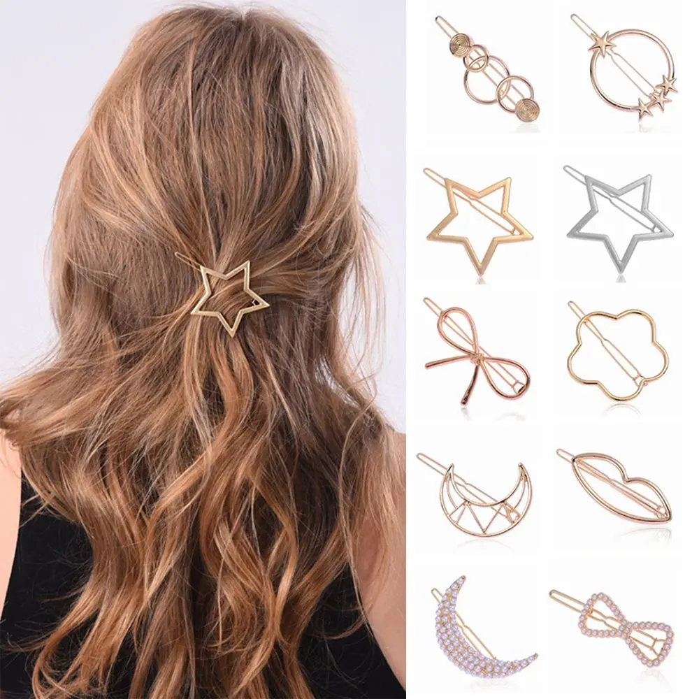 Bobby Pins Barrettes Ponytail Hairpins Knot Hair Clip Geometric ...