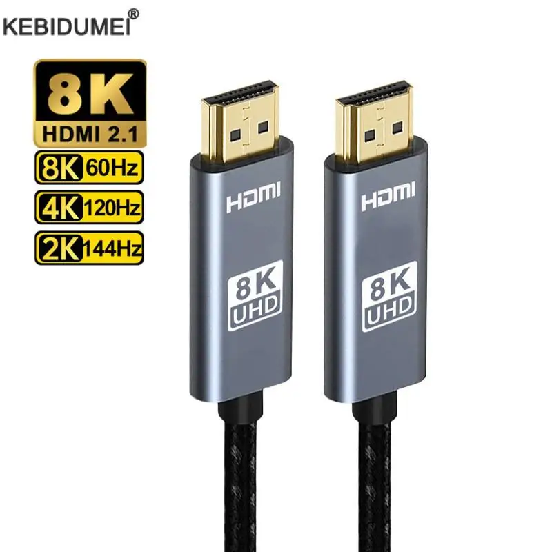 Visão, UHD, 8K 60Hz, 4K 120Hz, HMDI 2.1, 48Gbps, Cabo HDMI de Ultra Alta Velocidade, HDR para ...