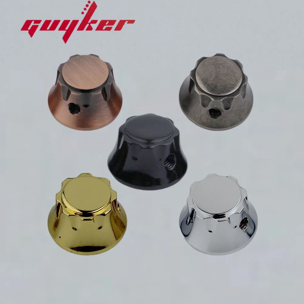 3PCS GUYKER Electric Guitar Bass Control Knobs Copper Butterfly style ...