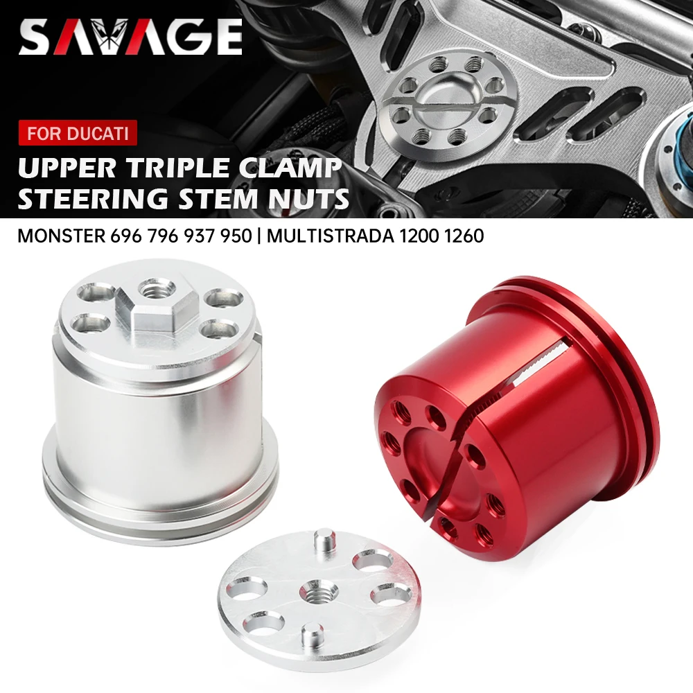 Upper-Triple-Clamp-Steering-Head-Nut-For-DUCATI-Monster-937-950-696-796 ...