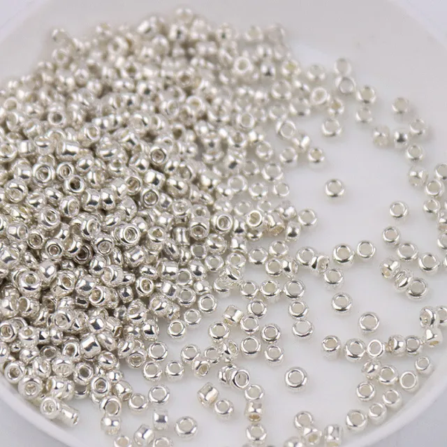 Size 1.5mm 2mm 3mm 4mm Electroplating Silver Bronze Metal Color Millet ...
