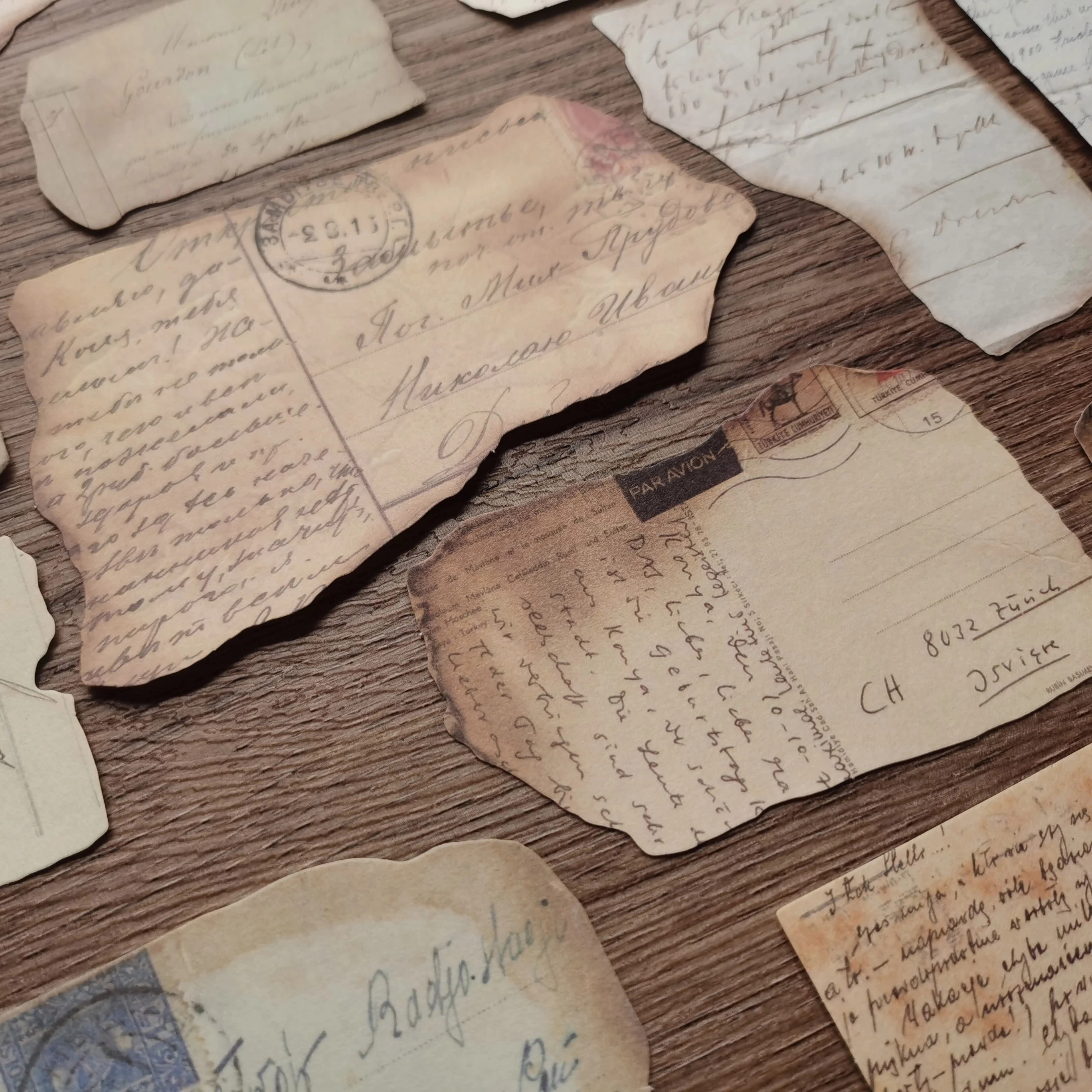 Old Burnt Paper With Writing