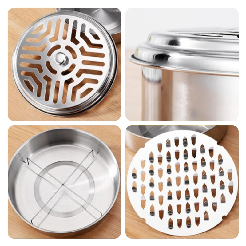 Stainless Steel Mosquitoes Coil Holder Tray Frame Round Rack Plate for ...