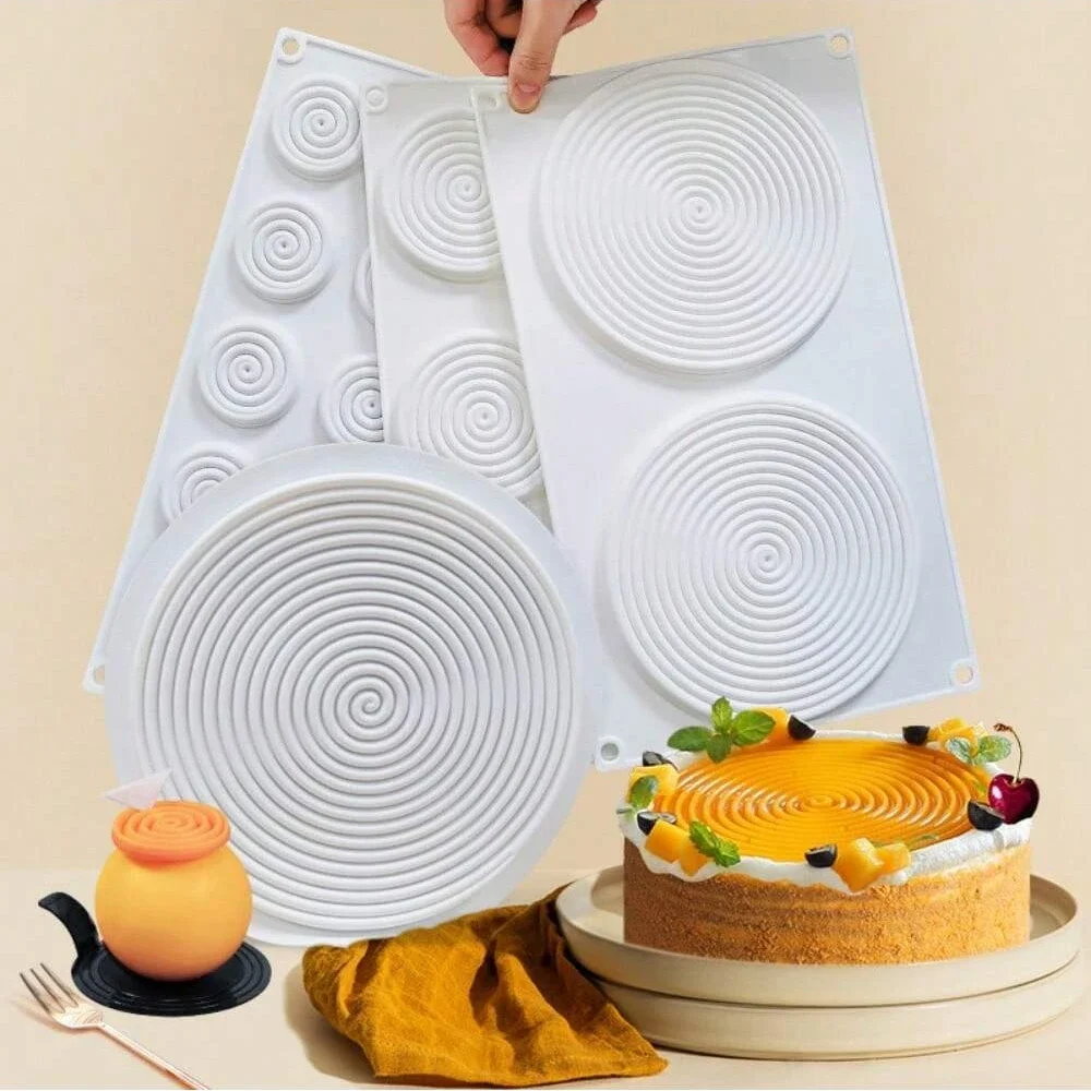 Spiral-Silikon-Backform-vielseitige-Mousse-Schokoladen-gelee-S-igkeiten ...