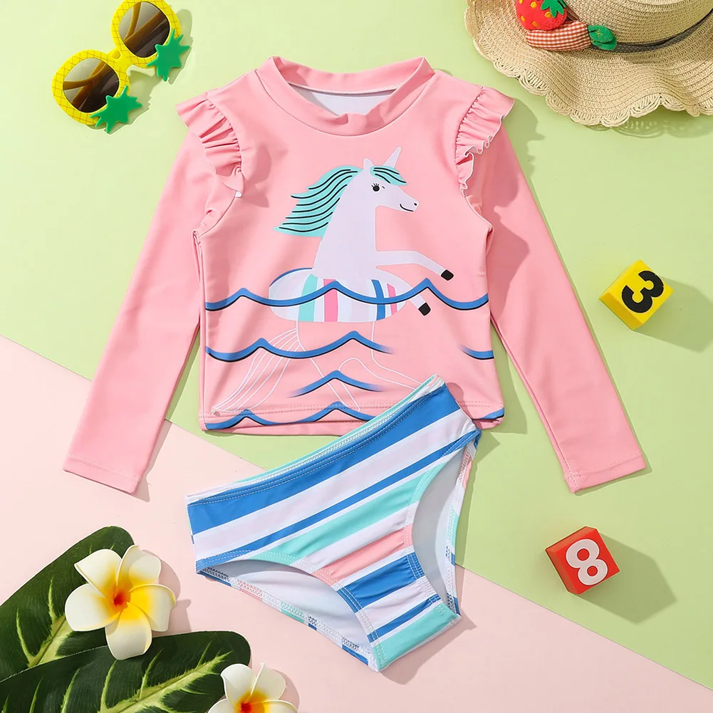 High-Quality-Cartoon-Print-Swimwear-For-Baby-Girls-Swimming-Clothing ...