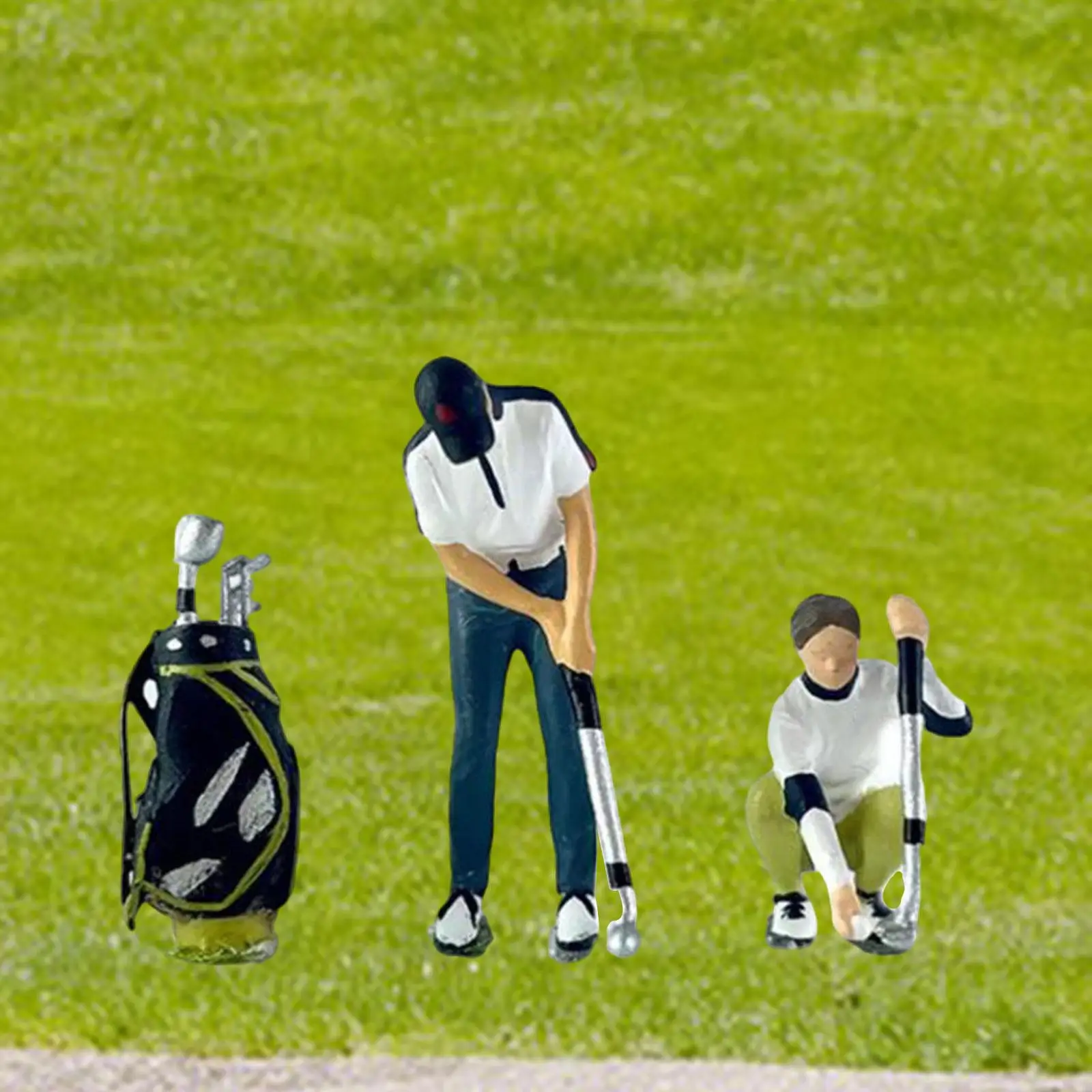 1-64-Scale-Golf-Sport-Couple-Model-Car-Model-Matching-Tiny-People-Model ...