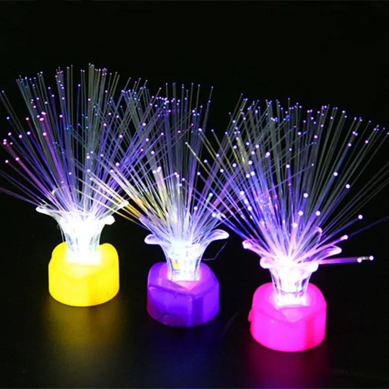LED-Fiber-Optic-Seven-Color-Night-Light-Plum-Blossom-Fiber-Optic-Flower ...