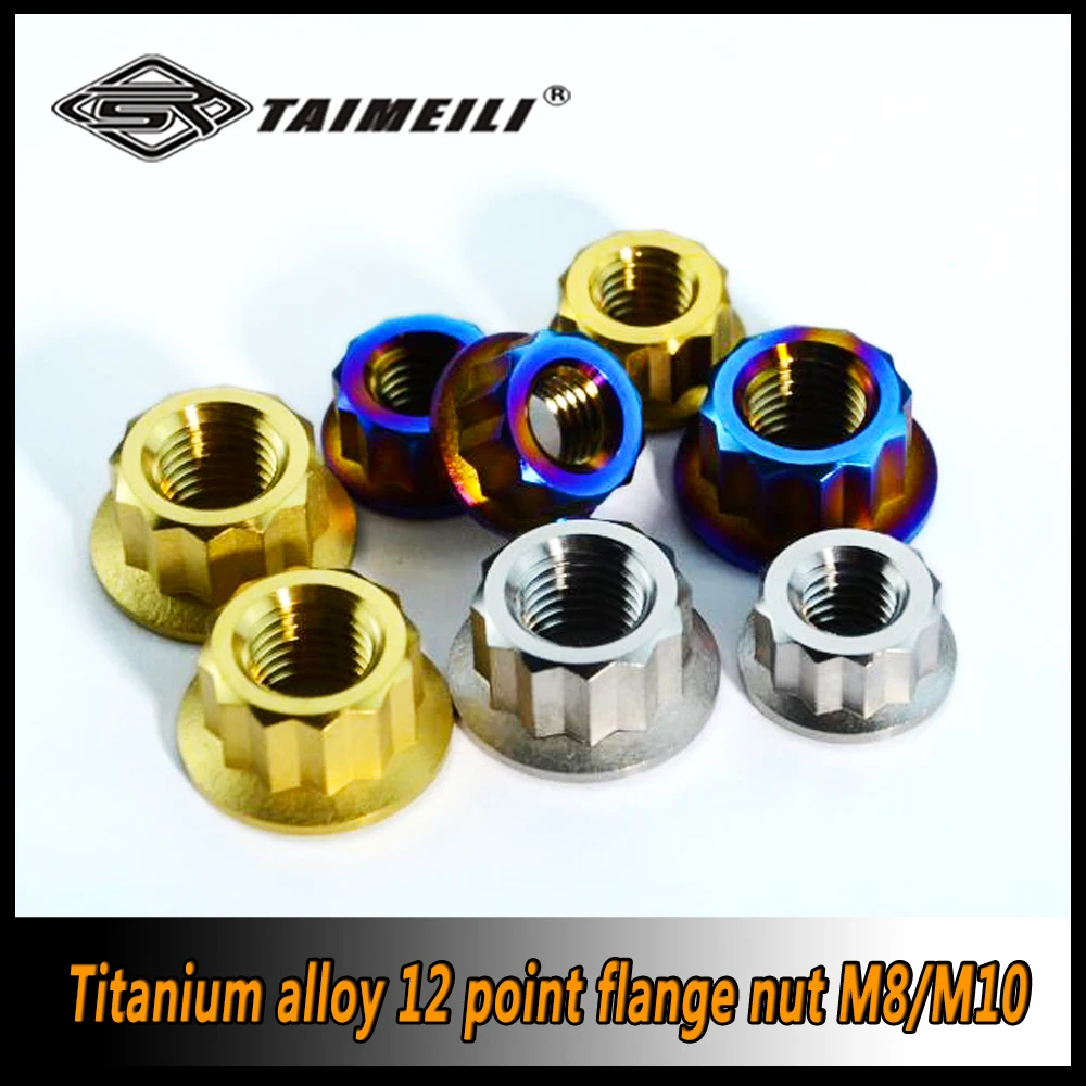 1PCSTAIMEILI-Titanium-alloy-flange-nut-12-point-nut-M8-m10p1-25-repair ...