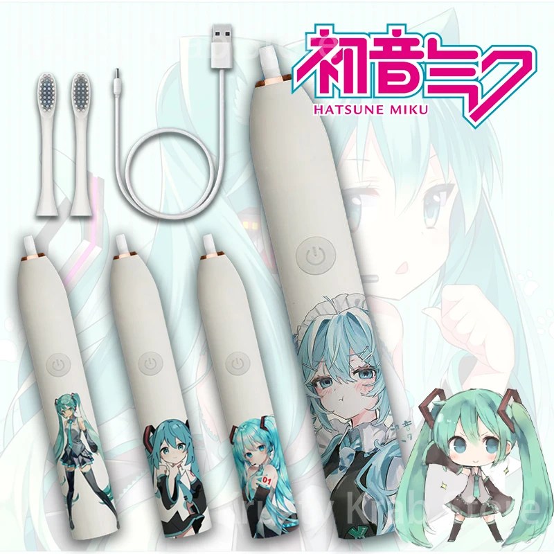 Hatsune-Miku-Electric-Sonic-Toothbrush-USB-Rechargeable-with-2 ...
