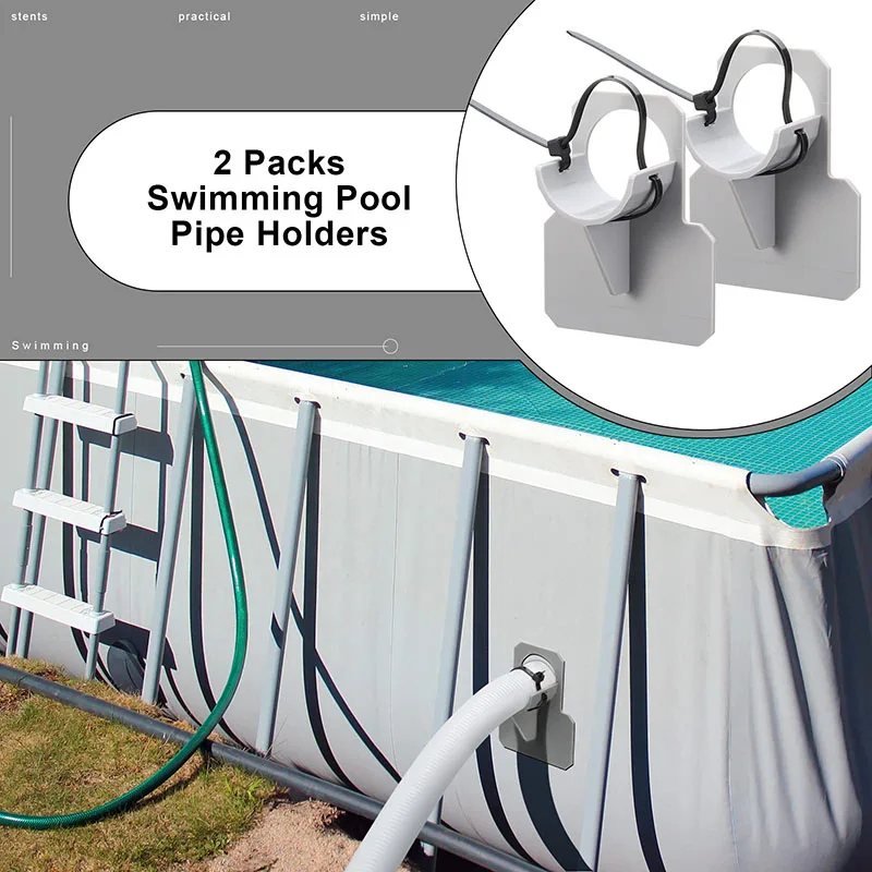 2Pcs-Swimming-Pool-Pipe-Fixing-Holder-Mount-Supports-Pipes-30-38mm ...