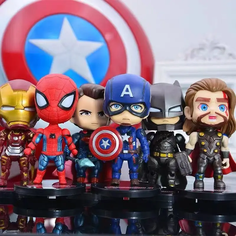 The-Avengers-Handle-Lron-Man-Captain-America-Spider-Man-Thor-Doll-Model ...