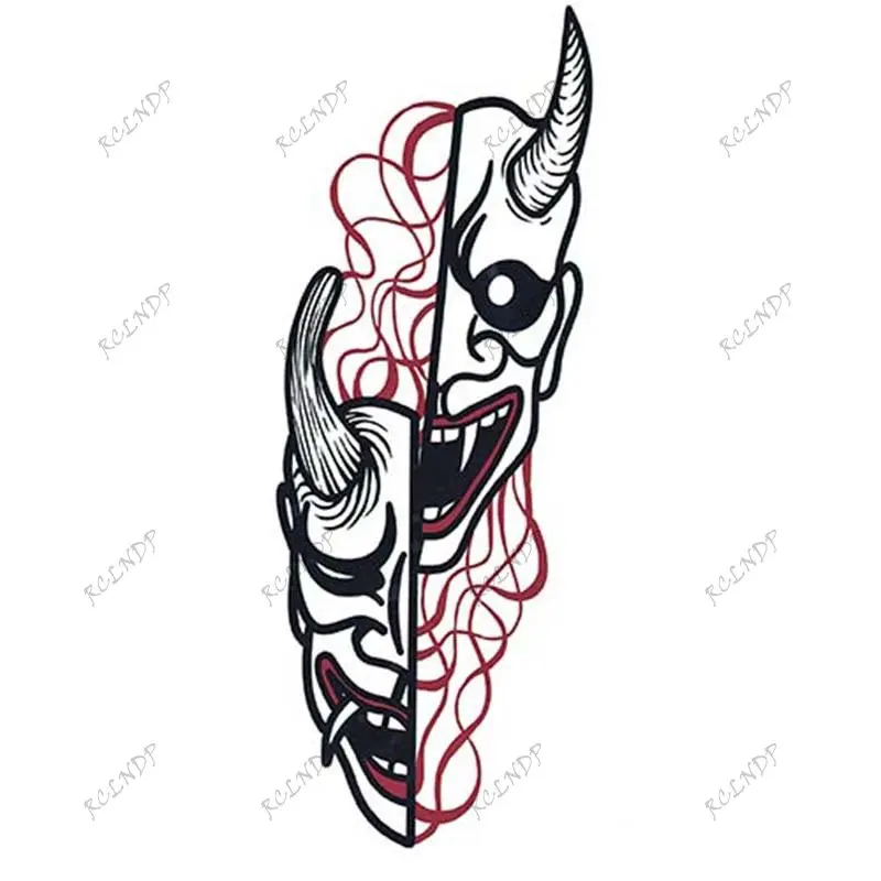 Red Hannya Mask Tattoo