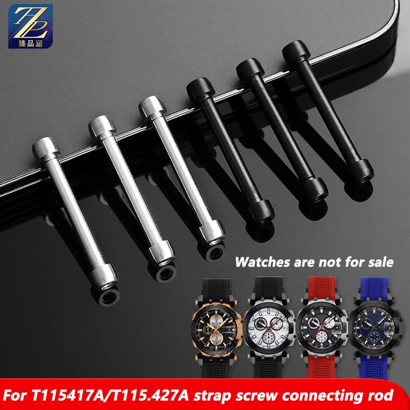 For Tissot Racing Series T115417A/T115.427A Strap Screw Rod Strap ...