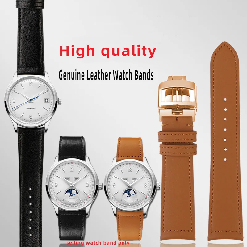 19mm-20mm-21mm-New-Stlye-Genuine-Lea-ther-Watch-Bands-For-Jaeger ...