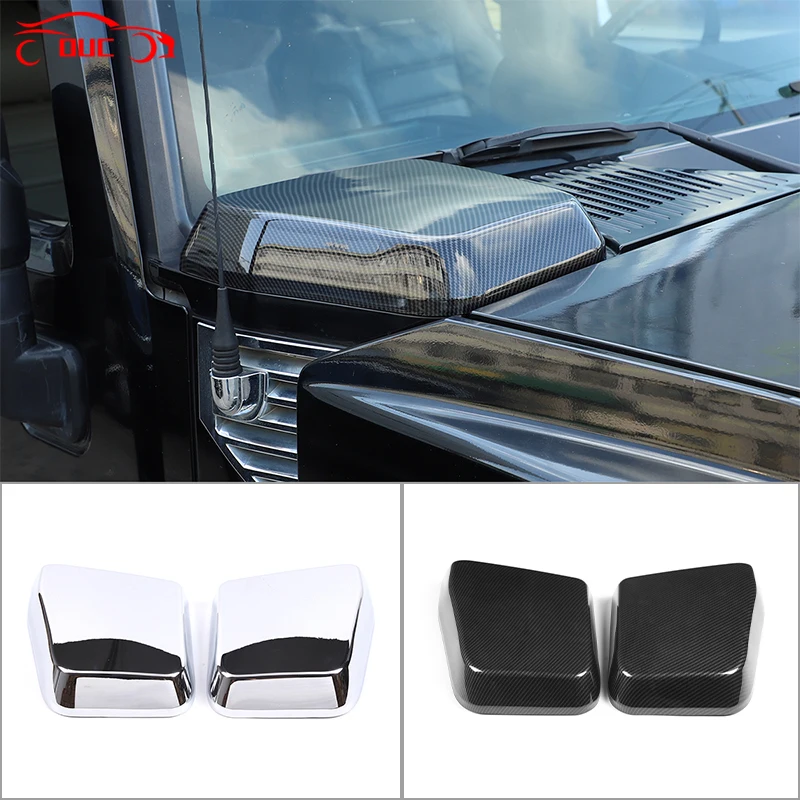 ABS Carbon Fiber Style Car Side Air Intake Hood Vent Cover Trim For ...