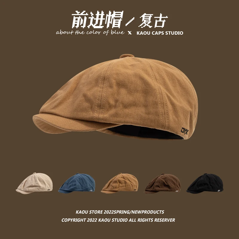 Retro-Advance-Hats-Front-and-Back-Can-Wear-Peaked-Cap-Men-Khaki-Newsboy ...