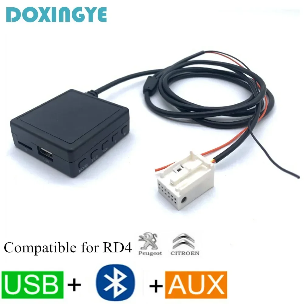 DOXINGYE Car MP3 Player AUX USB TF Interface Bluetooth CD Changer ...