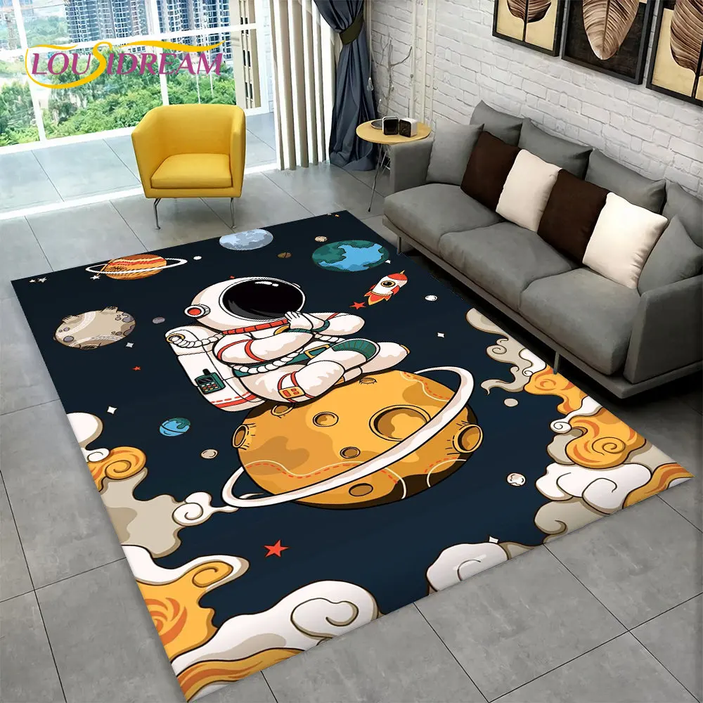 3D-Astronaut-Space-Cartoon-Area-Rug-Carpet-Rug-for-Home-Living-Room ...