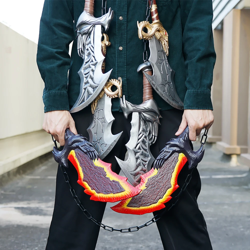 God-of-War-Blades-of-Chaos-Kratos-Leviathan-Axe-Weapon-45cm-PU-Material ...