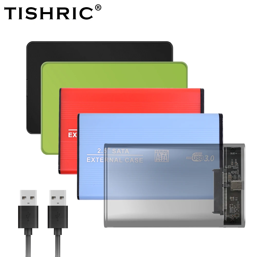 TISHRIC External HD Case SSD 2.5 HDD Case External Hard Drive HDD ...