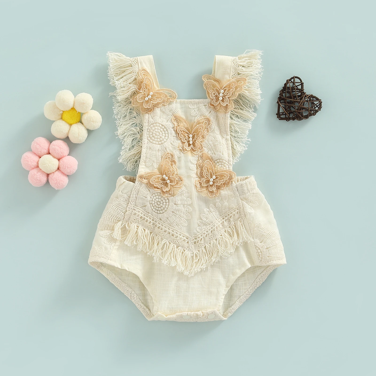 Baby-Jumpsuits-0-24M-Newborn-Baby-Girl-Sleeveless-Lace-Butterfly-Romper ...