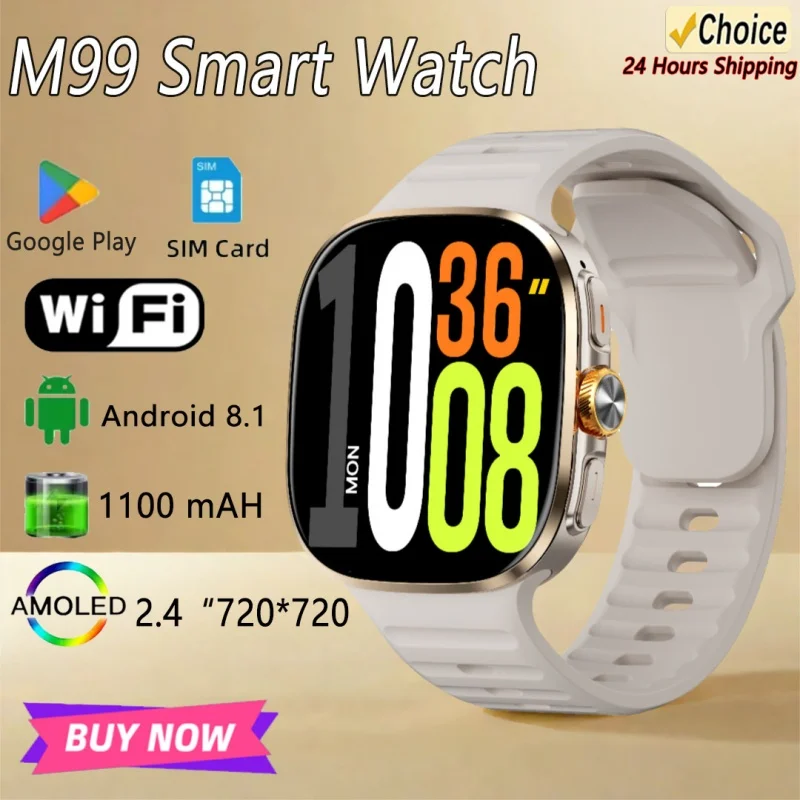 M99 Smartwatch 4G/5G Red completa 1200W Cámara de alta definición ...