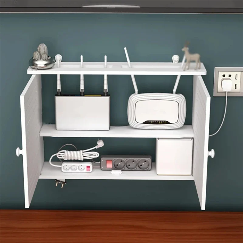 Wireless-WIFI-Router-Storage-Box-Shelter-Cable-Power-Plus-Wire-Shelf ...