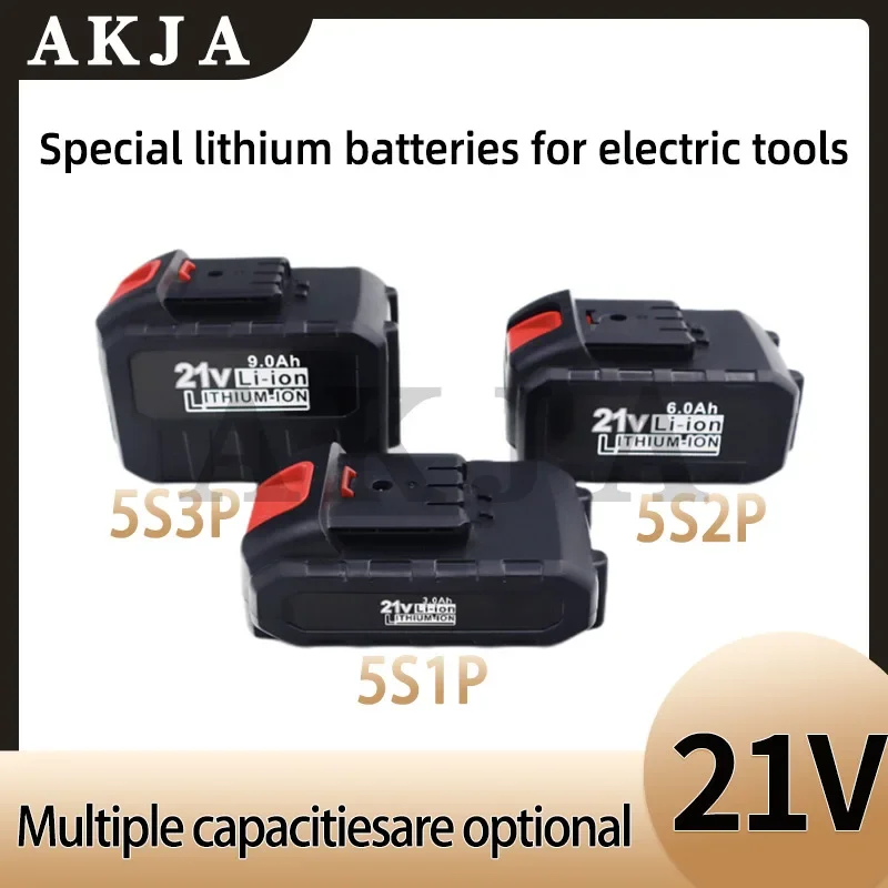 Turmera 18- 21V Screwdriver Kit Case 5S1P 5S2P 5S3P 18650 Battery ...