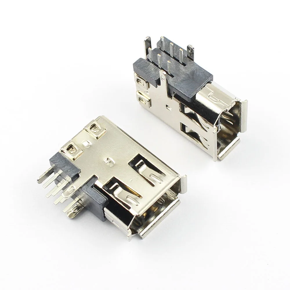 5pcs 1394 Firewire Jack USB 6P 6 Pin DIP Female Socket PCB Plug Connector Interface DIY ...