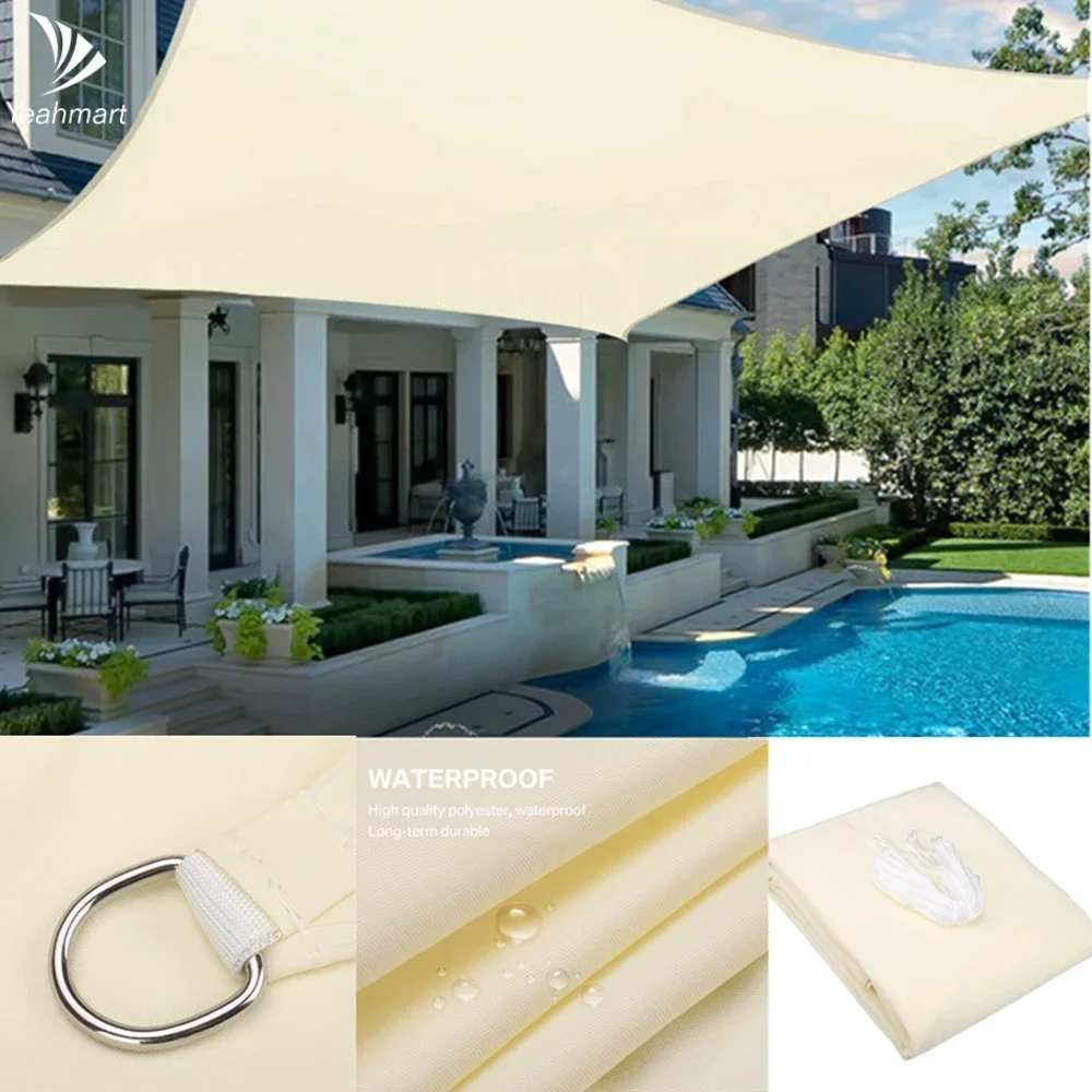 Waterproof-Sun-Shelter-Sunshade-Protection-Shade-Sail-Awning-Camping ...