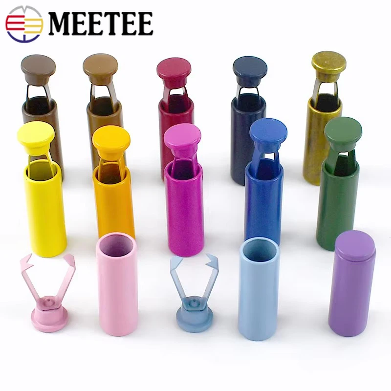 10-50Pcs Colorful Metal Cord Lock For Garment End Stopper Cap Trousers ...