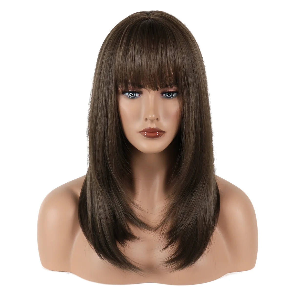 Hot-selling-brown-women-s-wig-European-and-American-full-head-wig-cover ...
