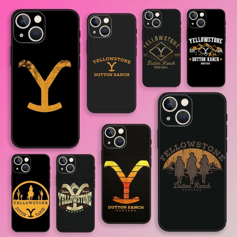 TV-Series-Yellowstone-logo-Phone-Case-For-iPhone-15-14-13-12-11-Plus ...